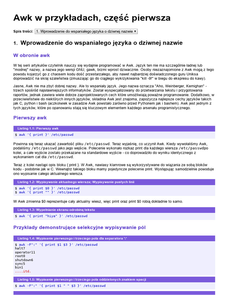 Awk 1 | PDF