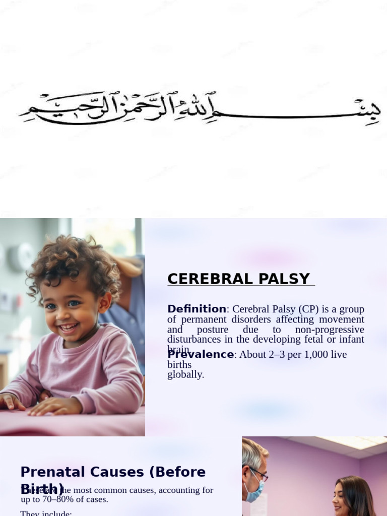 Cerebral Palsy Presentation | PDF | Cerebral Palsy | Prenatal Development