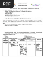 Clinical Teaching Plan | PDF | Nursing | Patient