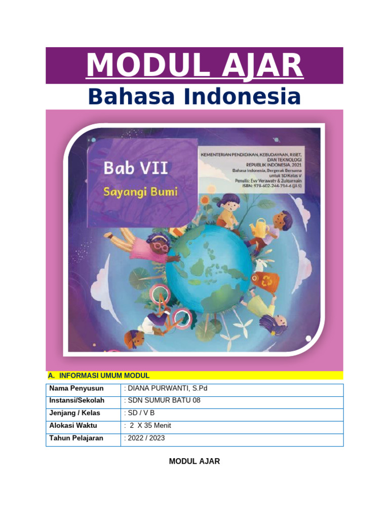 Modul Ajar Observasi Diana Purwanti | PDF