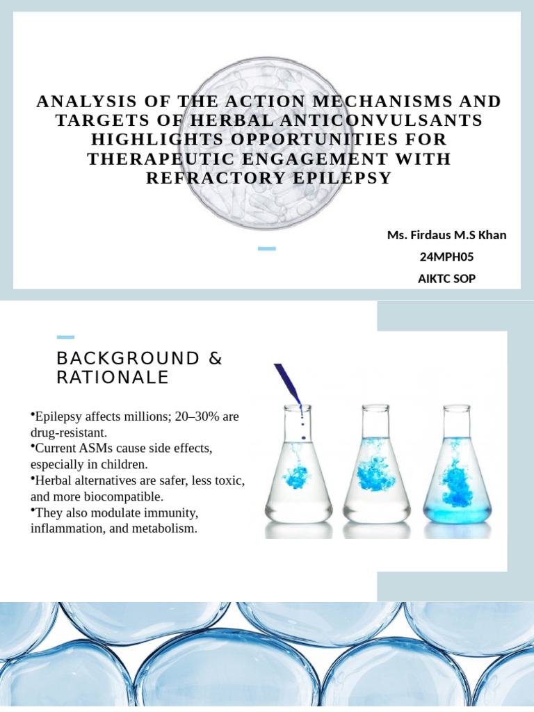 Analysis of The Action Mechanisms and Targets of | PDF