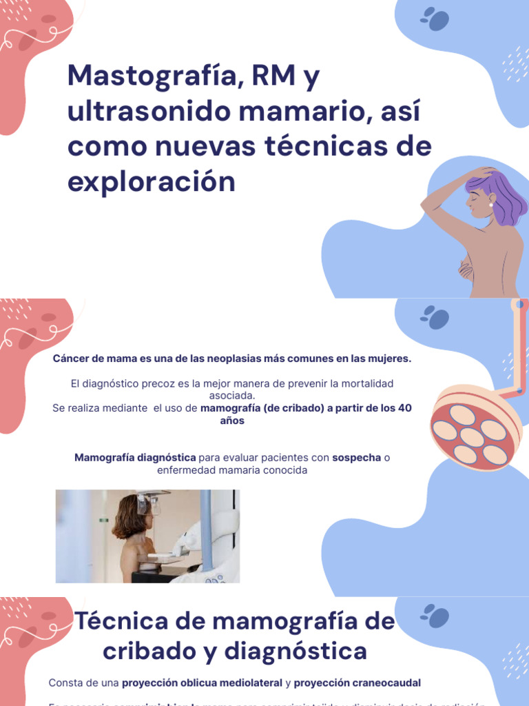 Diagnóstico del Cáncer de Mama: Técnicas y Métodos | PDF | Mamografía ...