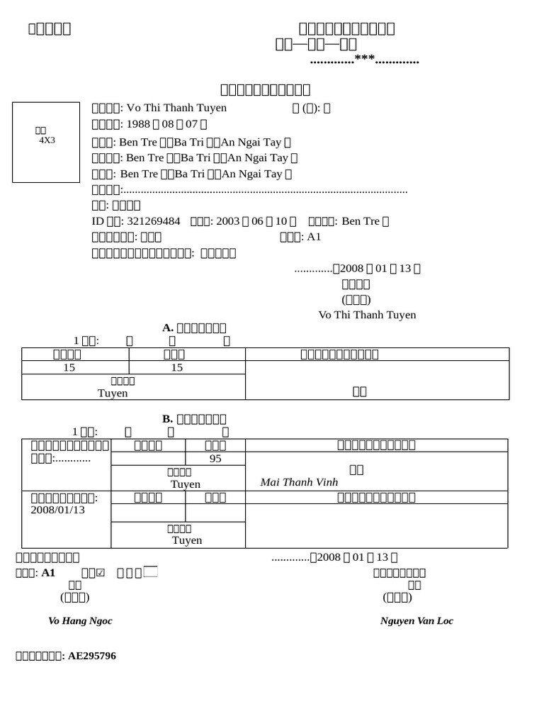 Bien Ban Sat Hach Lai Xe | PDF