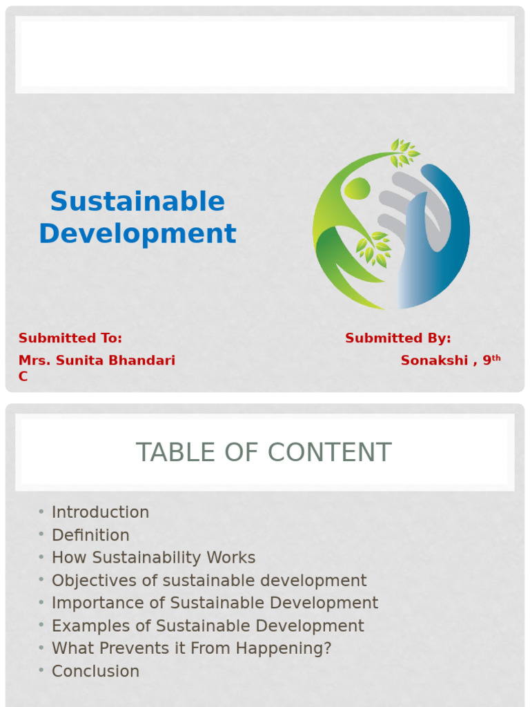Understanding Sustainable Development | PDF | Sustainability ...