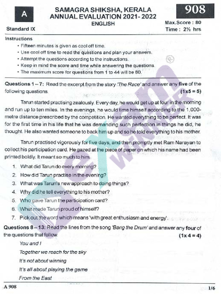ENGLISH-Kerala-Class-9-Annual-Exam-2022-Question-Paper-examwinner.com ...