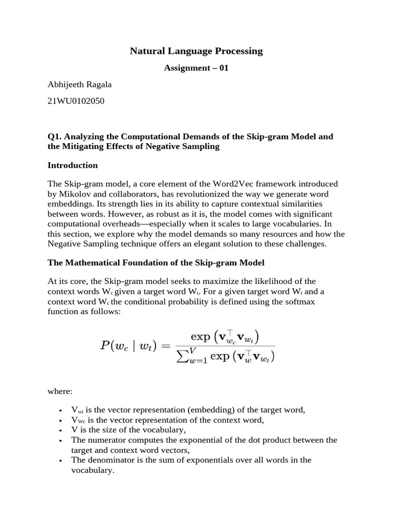 Natural Language Processing | PDF | Applied Mathematics