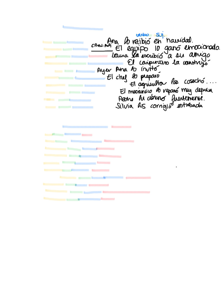 Ejercicios Complementos Directo e Indirecto | PDF
