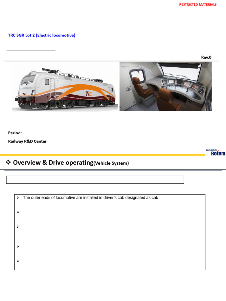 Electric Locomotive Operation Manual | PDF | Locomotives | Brake