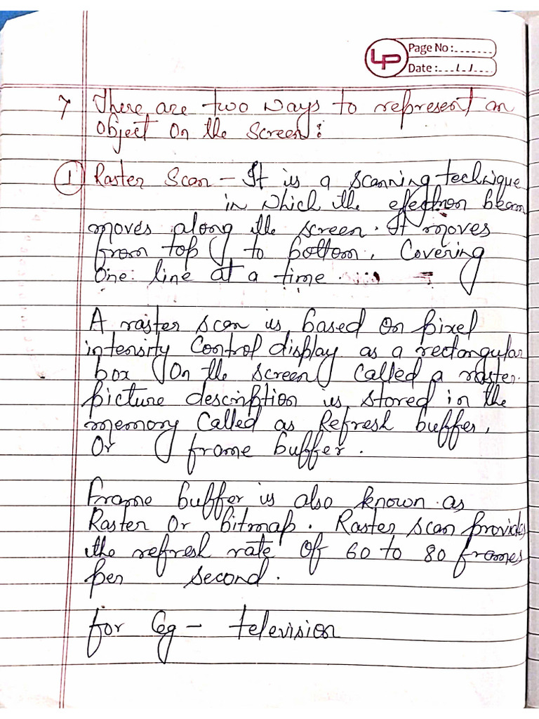 Computer Graphics Module 1.2 CLG | PDF