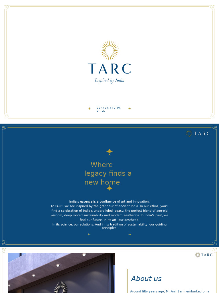 TARC Limited: Corporate Overview | PDF