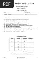 KCSE 2025 Computer Studies Paper 1 | PDF | Computer Science | Computer ...