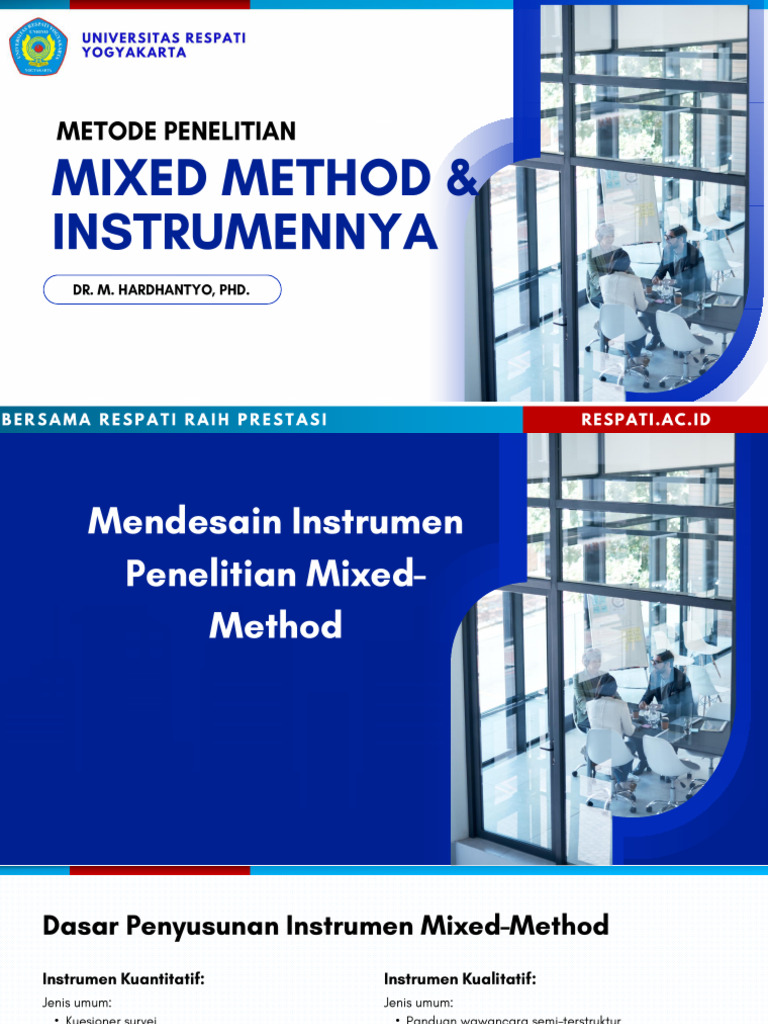 Mendesain Instrument Mixed Method | PDF