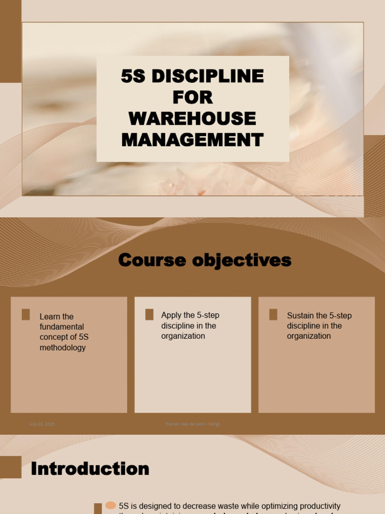 5S Methodology for Warehouse Management | PDF