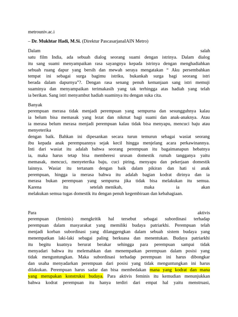 Ilustrasi Hegemoni | PDF