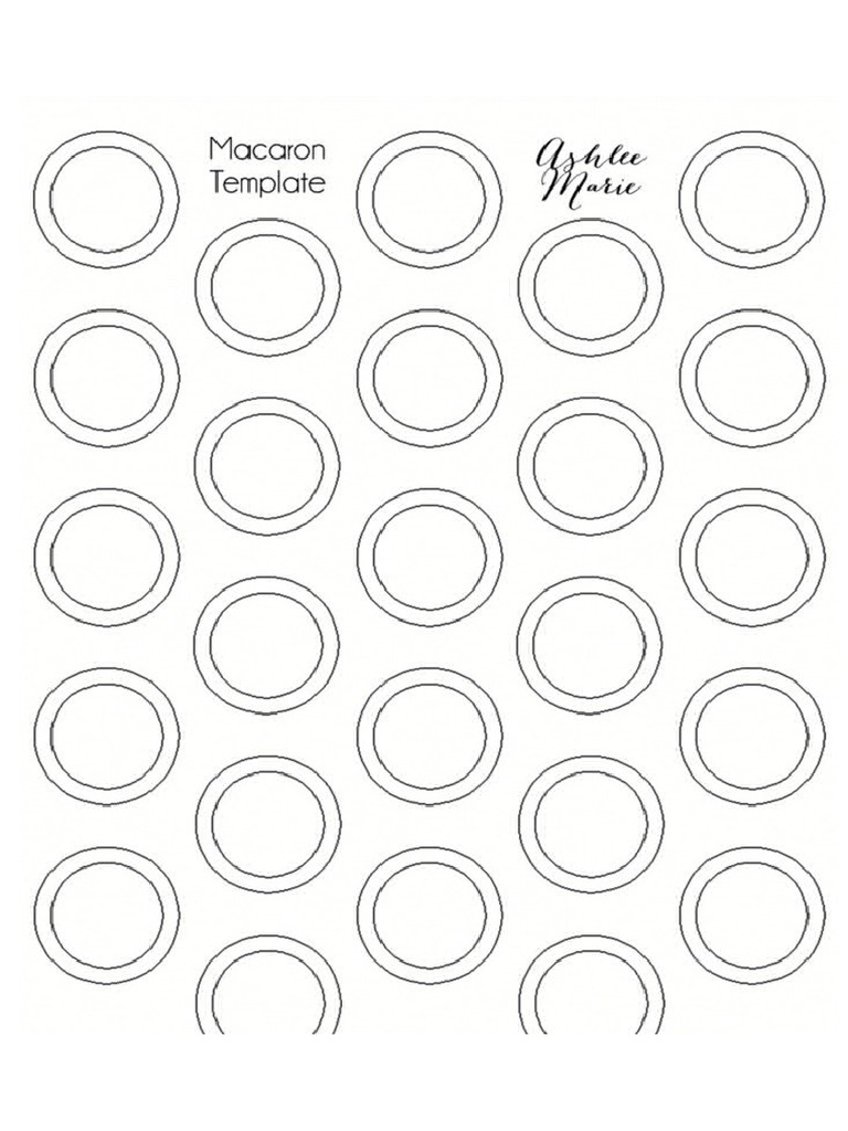 Macarons Template | PDF