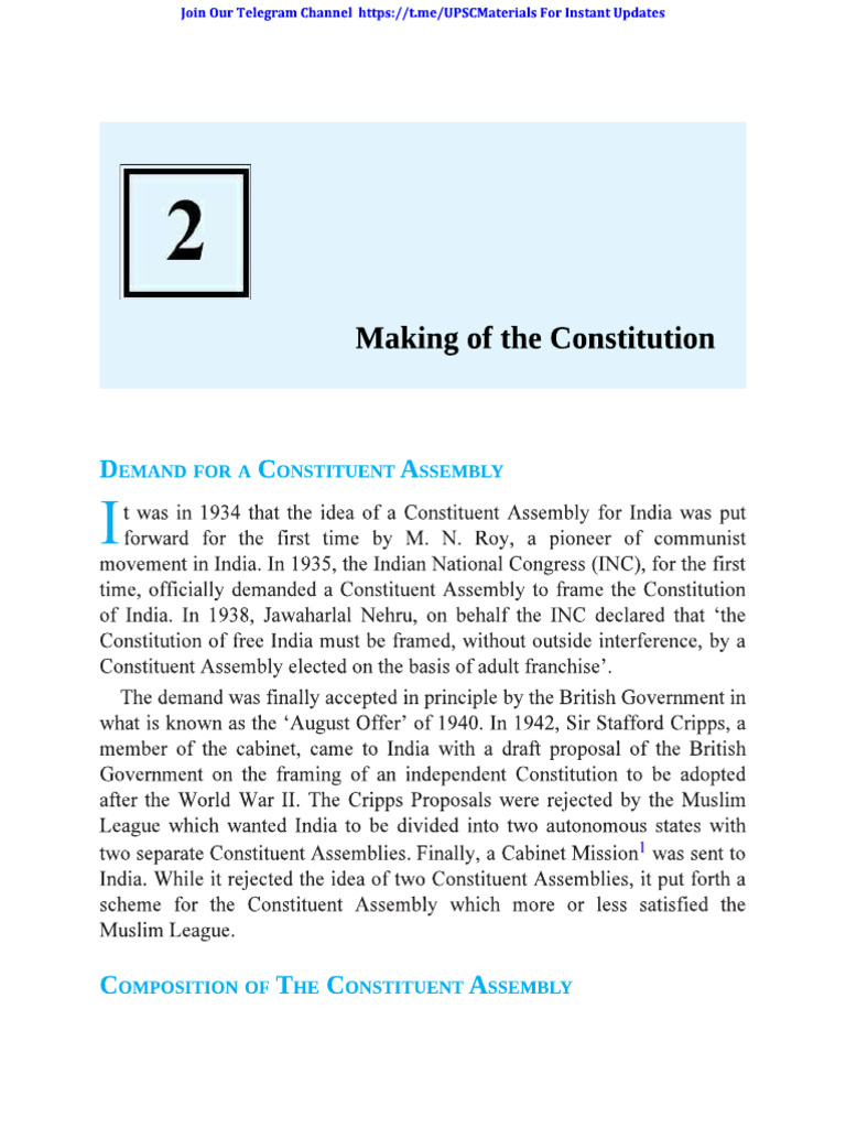Making of The Constitution | PDF