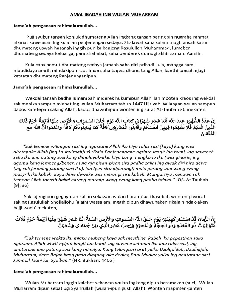 6 Hal yang Merusak Amal Ibadah | PDF