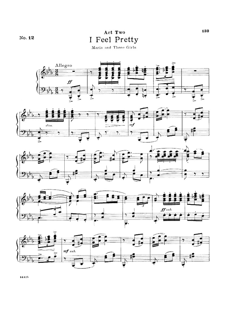 I Feel Pretty | PDF