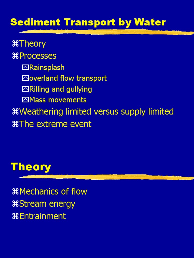 Appendix 1 Sediment Transport by Water | PDF | Fluid Dynamics | Turbulence