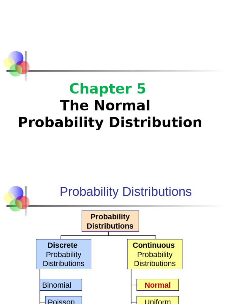Chapter 5 Normal Probability Distribution | PDF | Probability Distribution | Normal Distribution