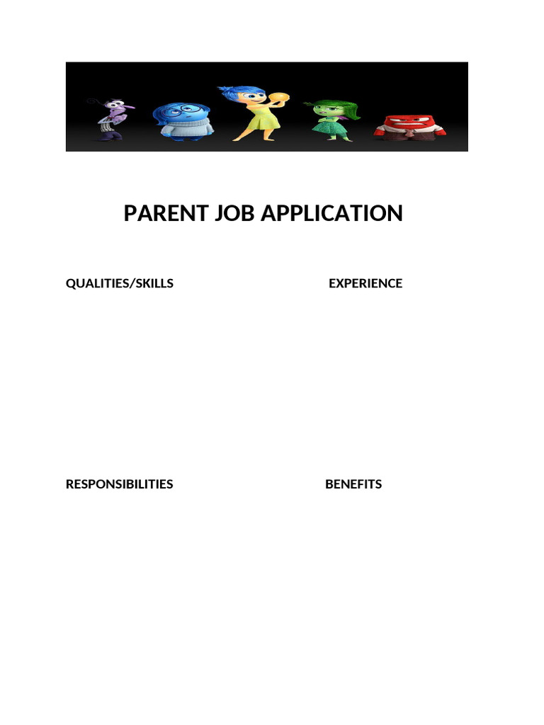 Parent Job Application | PDF