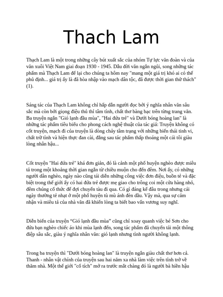 Thach Lam | PDF