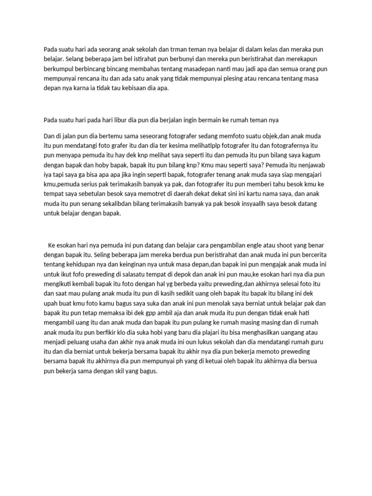 Naskah Film Pendek | PDF