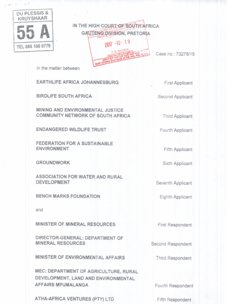 Applicants Notice of Intention To Amend Notice of Motion 2 | PDF