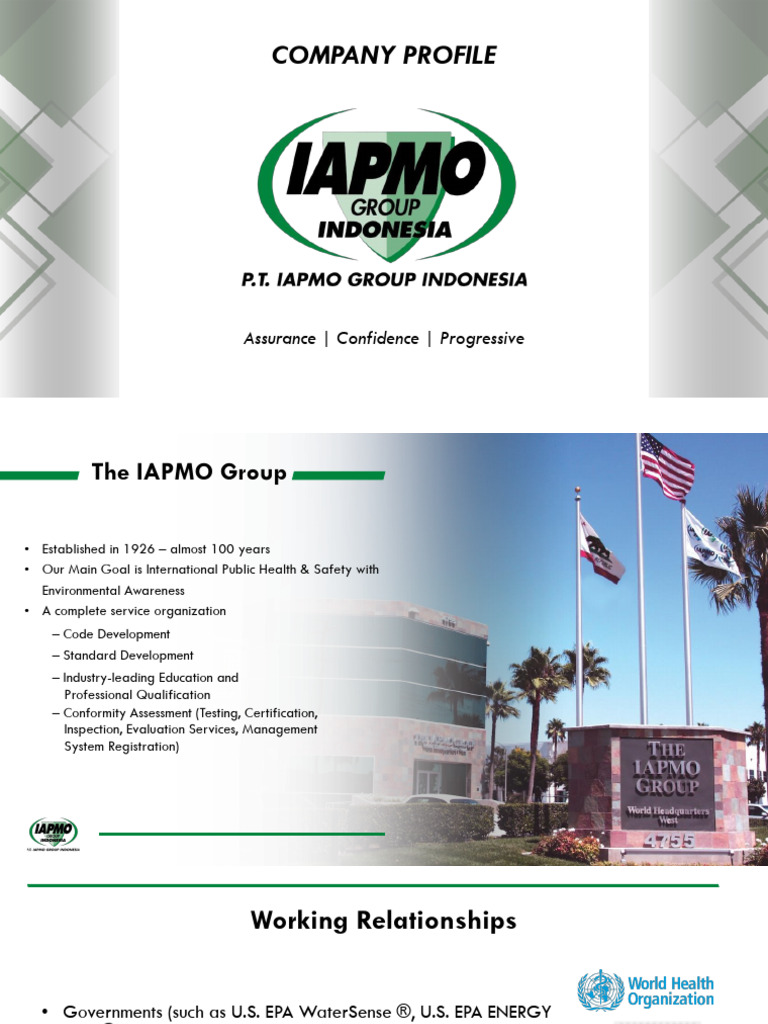 IAPMO Group Indonesia Overview | PDF | Plumbing | Sink
