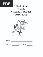 Essential A1 French Vocabulary List | PDF | English Language ...