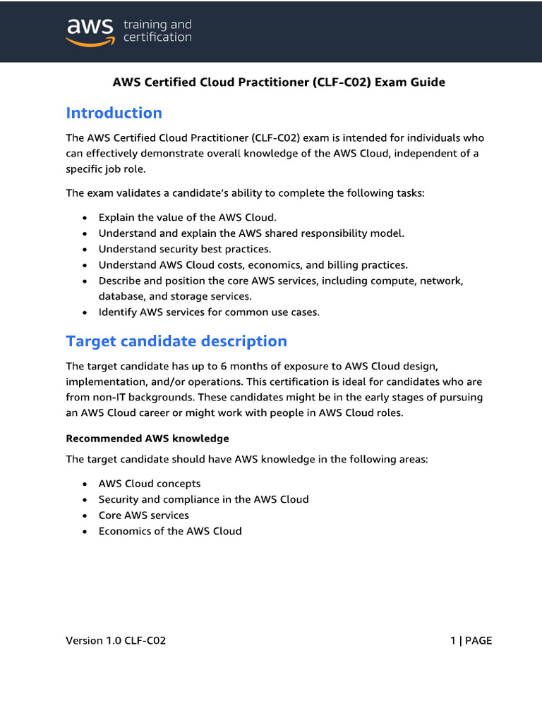 Aws CCP Exam | PDF