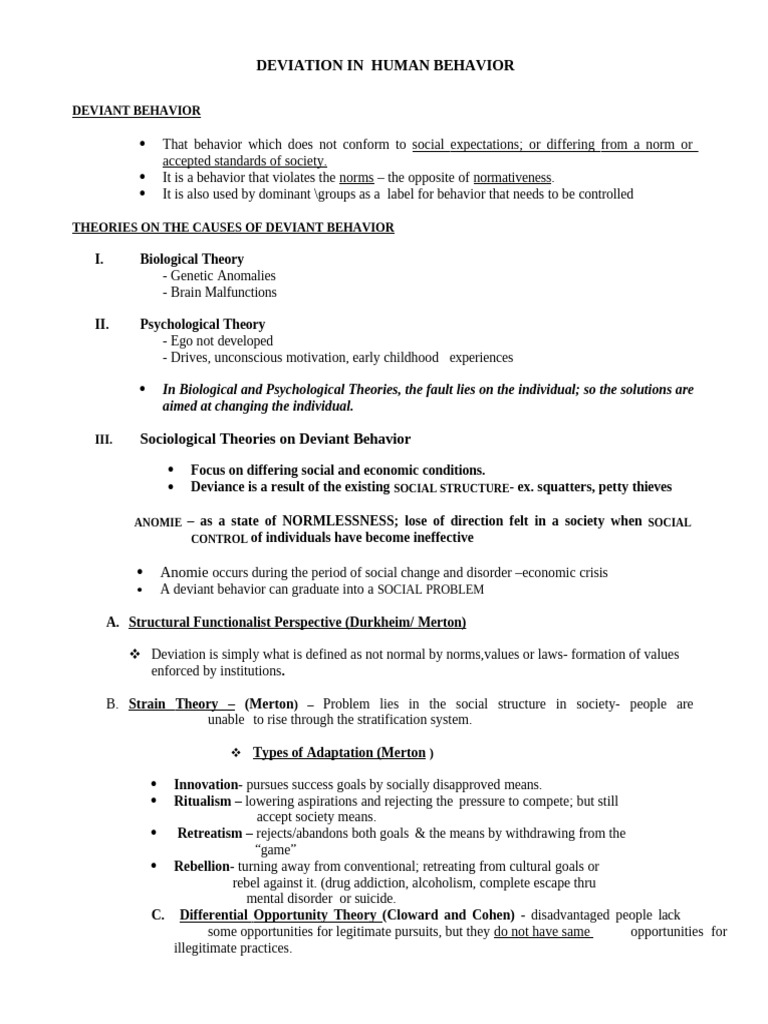 Understanding Secondary Deviance | PDF | Deviance (Sociology) | Feminism