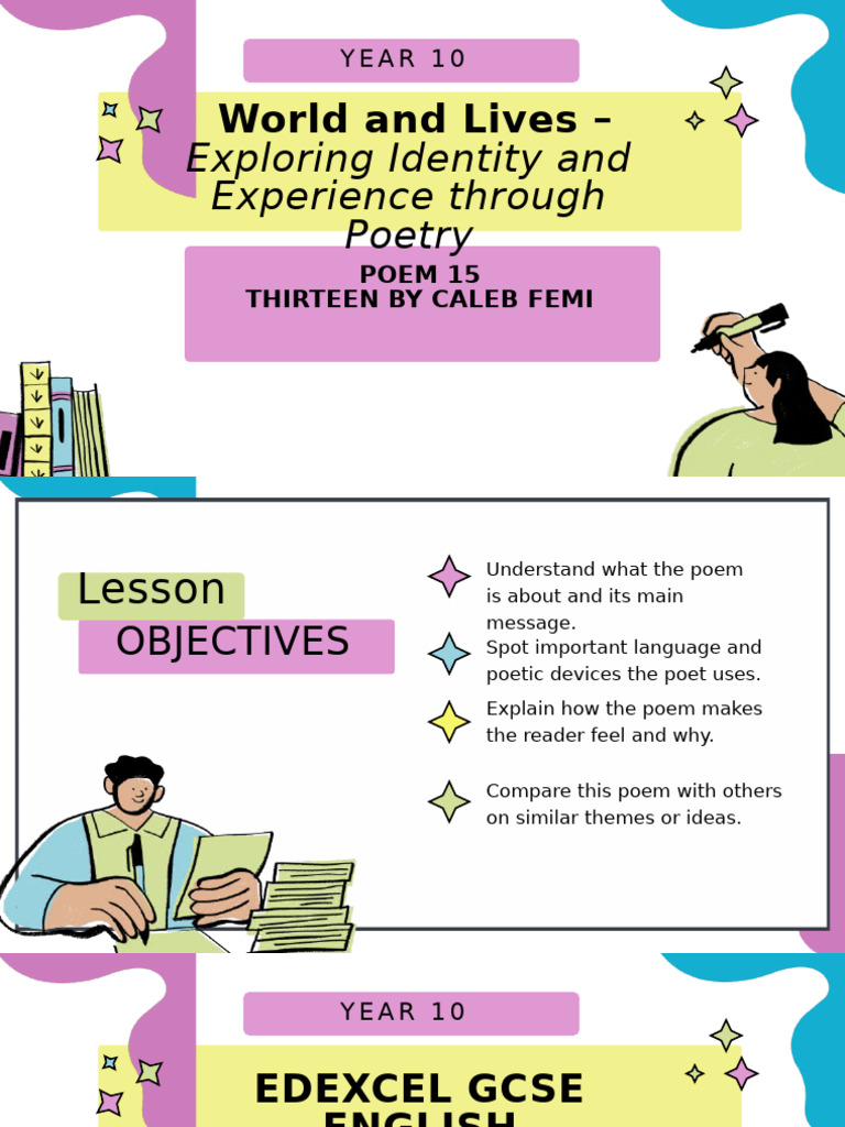 Y10 - World and Lives - Poem 15 - (Lecture 1) | PDF | Poetry