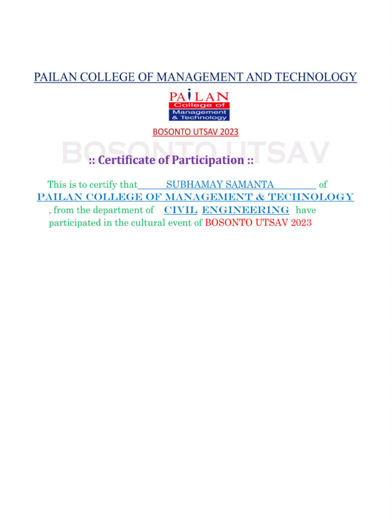 Mar Certificate Bosonto Utsob - JPG | PDF