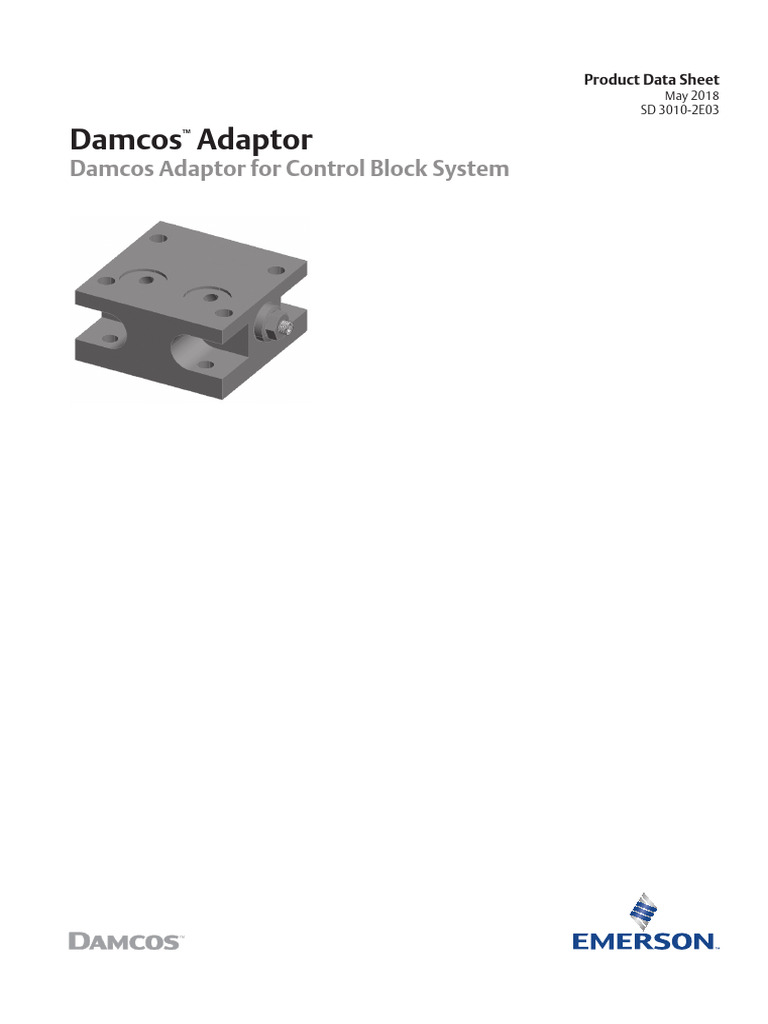 Damcos Adaptor Data Sheet | PDF