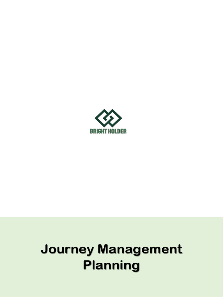 Journey Management Planning Guide | PDF | General Packet Radio Service ...