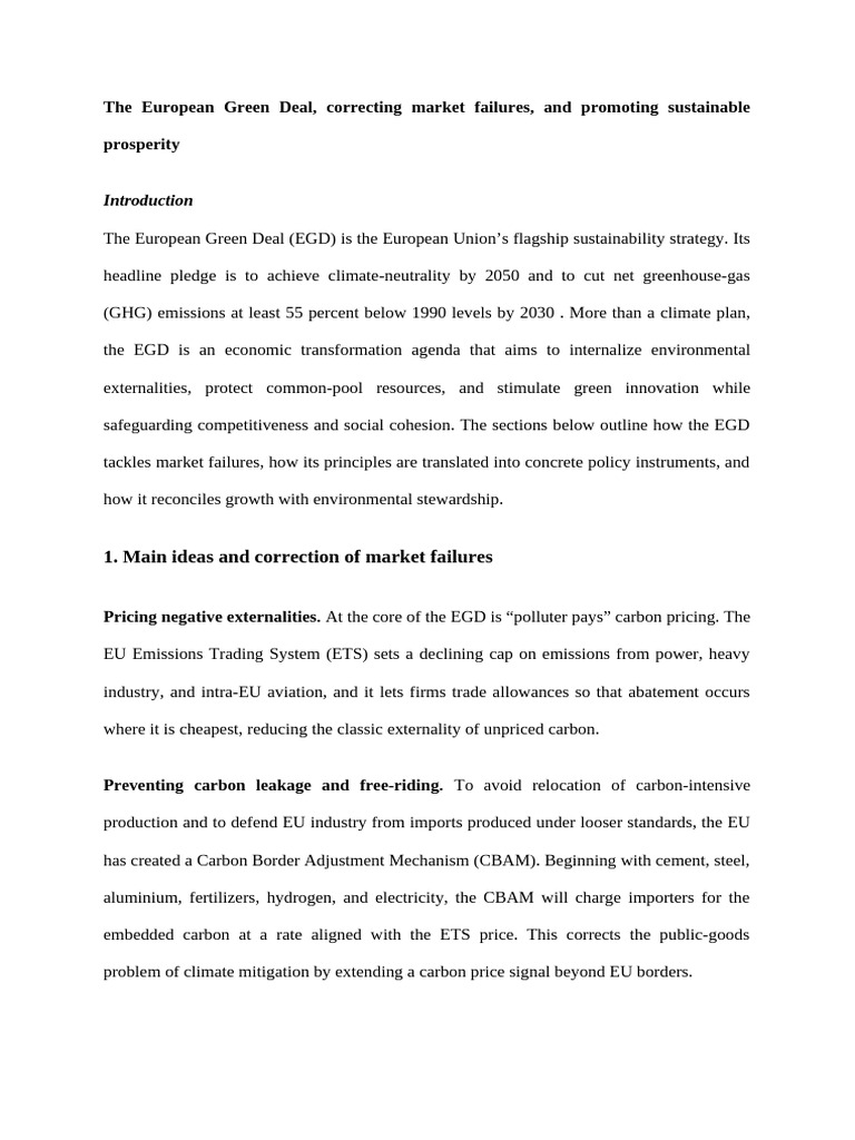 Econonmy Week 4 | PDF | Sustainability | Climate Change