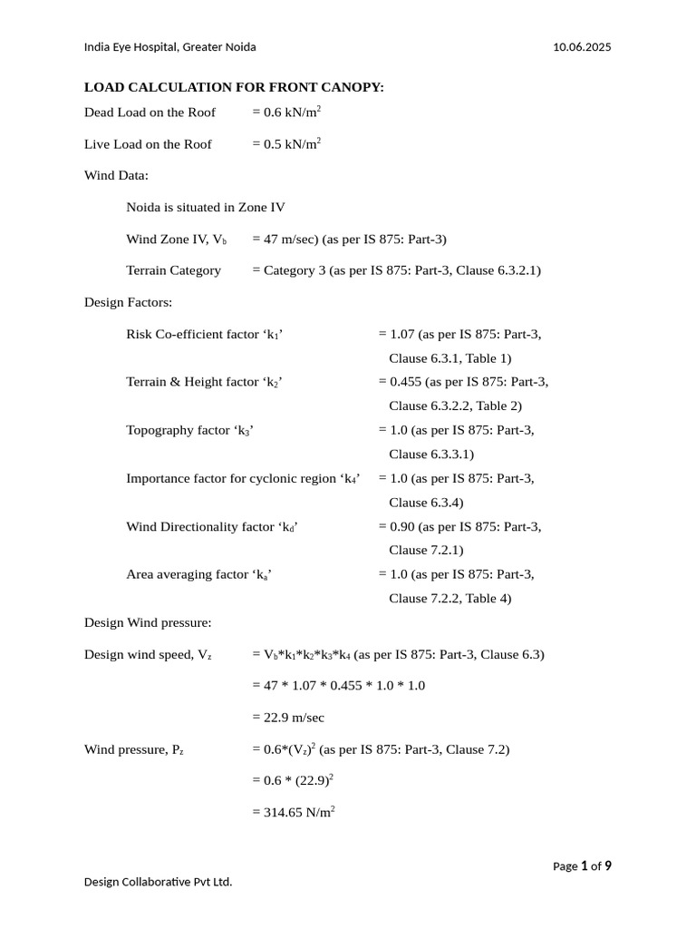 Retaining Wall Load Calculation | PDF | Meteorology | Wound