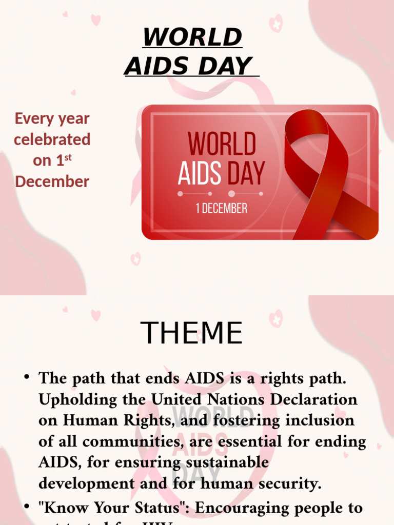 2024 Aids Day Edited | PDF | Hiv/Aids | Hiv