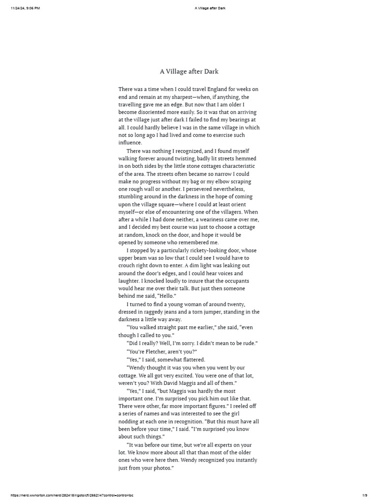 Ichiguro - A VIllage After Dark | PDF