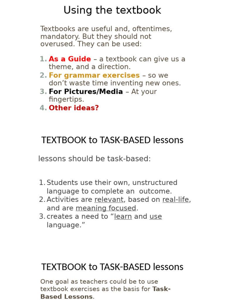 Task Based Learning | PDF