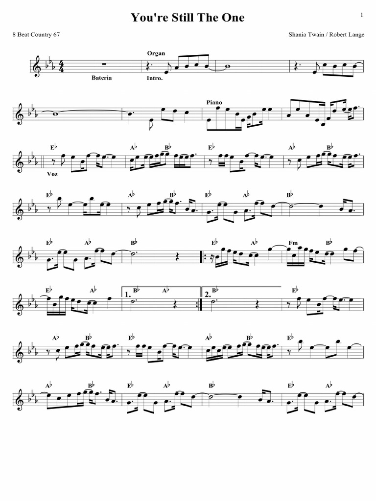 Shania Twain Youre Still The One | PDF