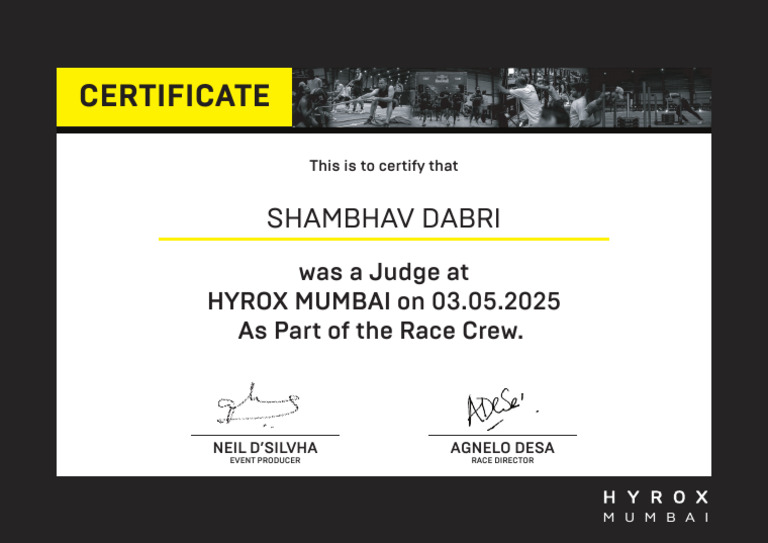 Hyrox Judge Certificate071000 | PDF