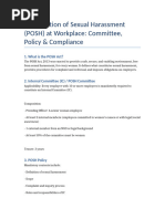 POSH Committee Guidelines | PDF