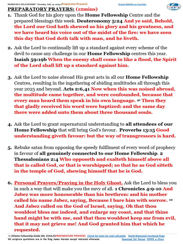 2025-07-15 - Preparatory Prayers W Texts | PDF | Prayer | God