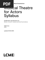 Modern Theatre Syllabus Outline Updated October 2023 | PDF