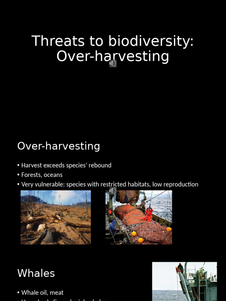 Threats To Biodiversity - Overharvesting | PDF