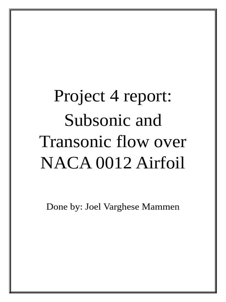 Simulation Report of NACA Airfoil - Farifeld | PDF | Aerodynamics | Airfoil