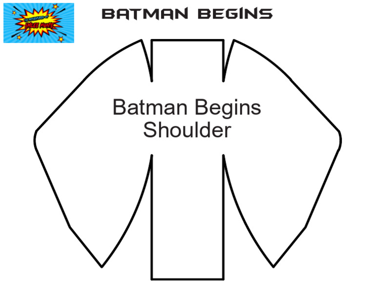 Batman Begins Shoulder - 8.5x11 | PDF
