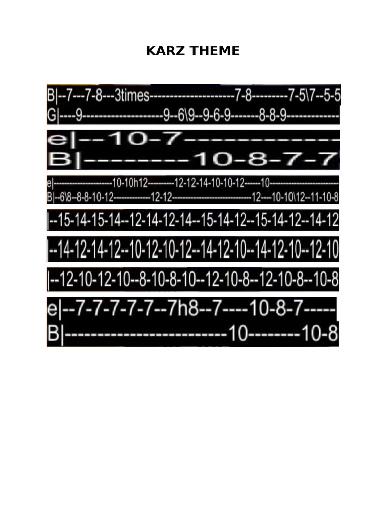 Karz Theme | PDF